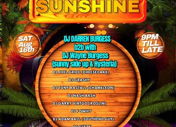 Saturday 16th August – SUNSHINE | Sunrooms2